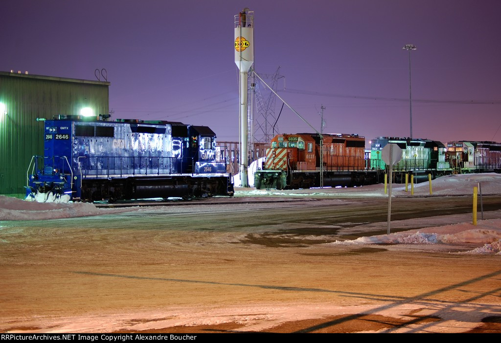 CP 6035+GMTX 2646 at QGRY Quebec yard